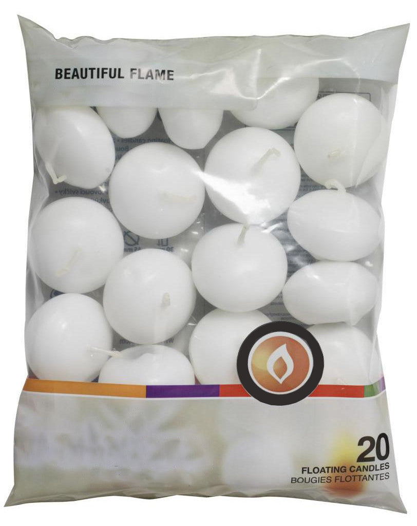 Floating Candles White EU Made (4-5 Hour Burn) – CandleKing